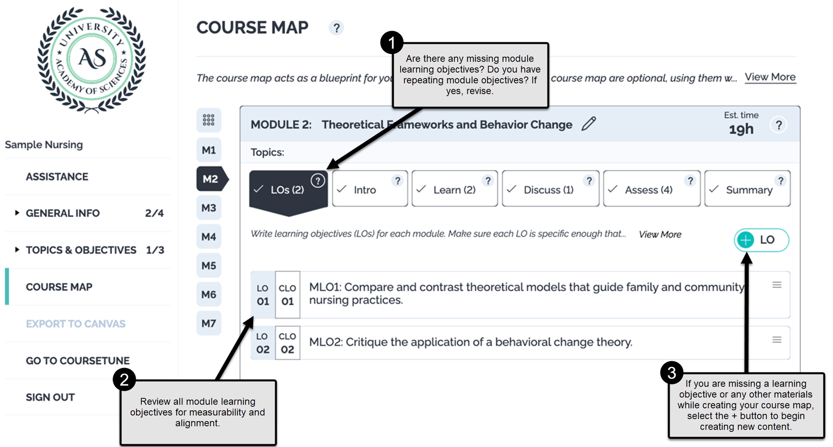 Catalyst Course Map Guide – Coursetune Support