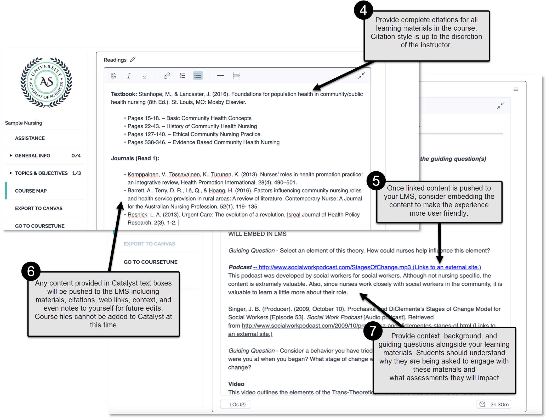 Catalyst Course Map Guide – Coursetune Support